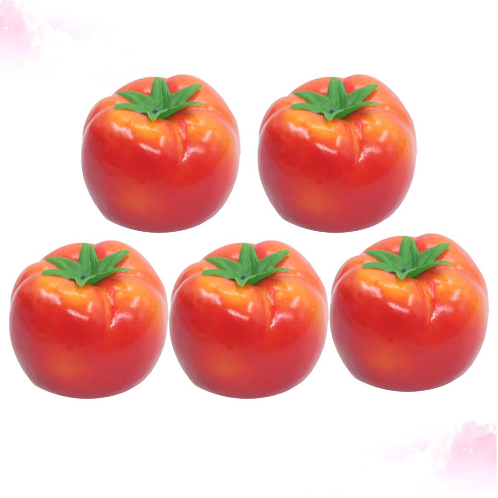 Buy 5pcs Fake Tomato Chic Photography Props Tomato Decoration ...