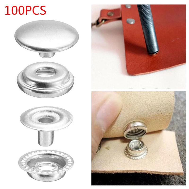 Buy Stainless Steel Metal Press Stud Snap Button Fastener For DIY ...