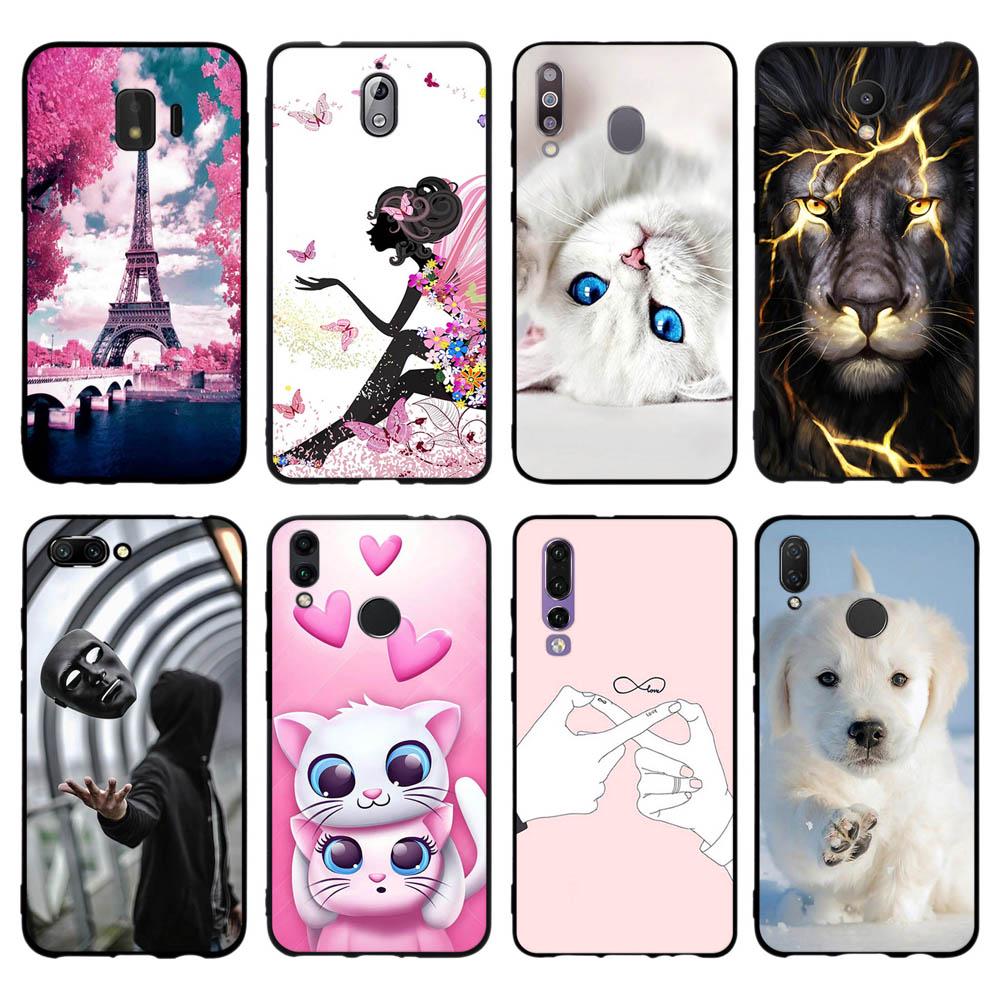 Buy Stylish Black Silicone Soft TPU Rubber Patterned Back Phone Case ...
