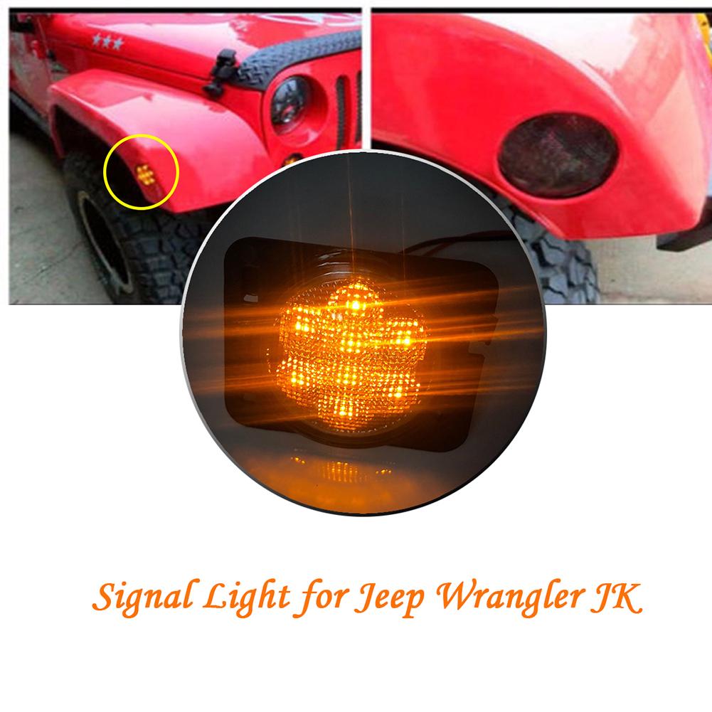 Buy LED Side Maker Lights Parking Turn Lamp Bulb Indicator for Jeep ...
