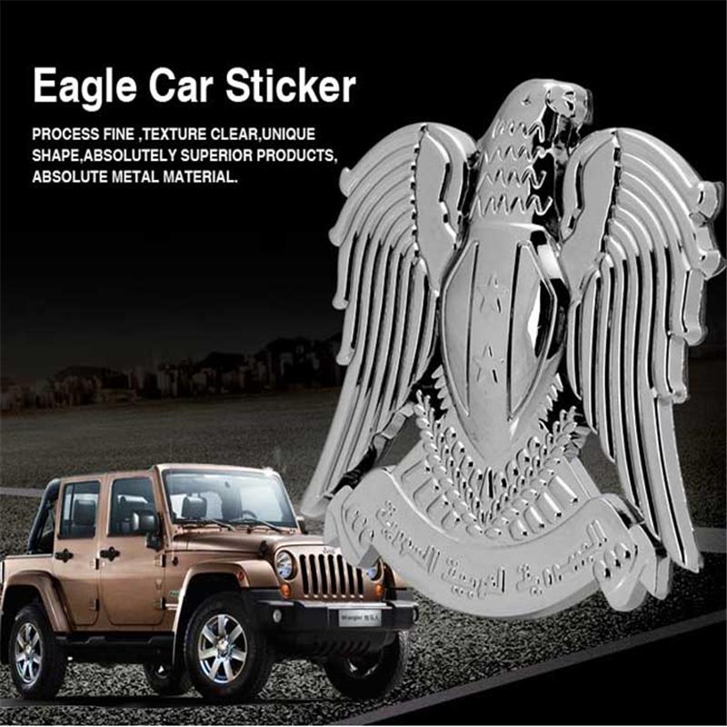 Buy Universal 3D Eagle Emblem Car Stickers and Decals Metal Badge Auto ...