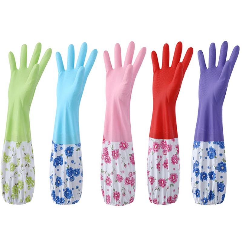 Buy Durable Waterproof Household Rubber Glove Dishwashing Cleaning ...