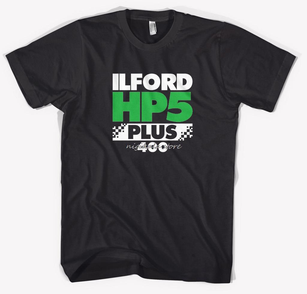 Buy New Ilford Hp5 Plus Film Logo Professional Classic Men Round Collar ...