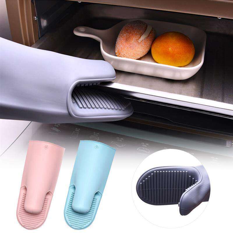 Satın alın Silicon Kitchen Hand Glove Anti Heat Insulation Hot Pot Oven ...