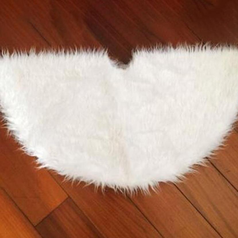 Buy Christmas Tree Skirt Floor Mat Cover Soft Plush Rug XMAS Party ...