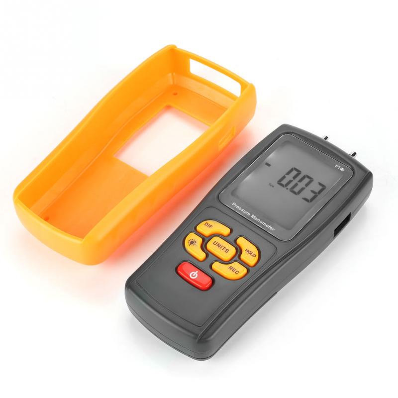 Digital Manometer,GM510 Portable Digital LCD Display Pressure Manometer ...