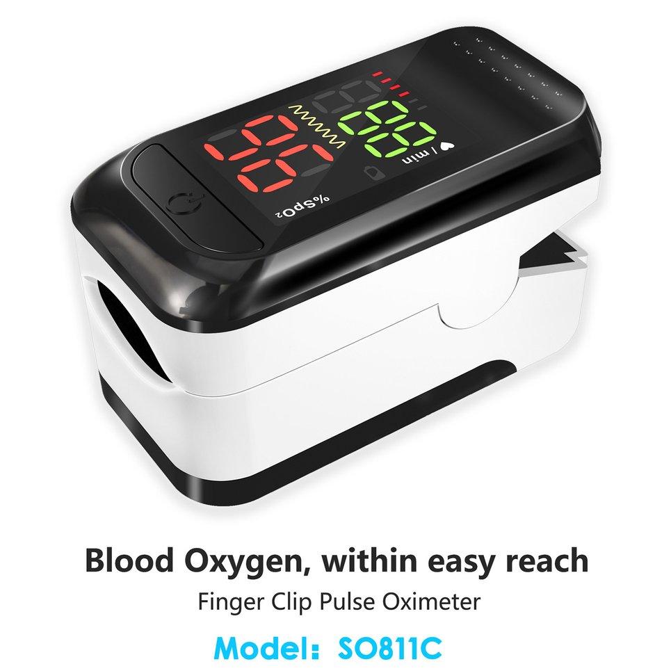 Buy Oximeter So811 Five Color LED Oximeter Two Directions Display High ...