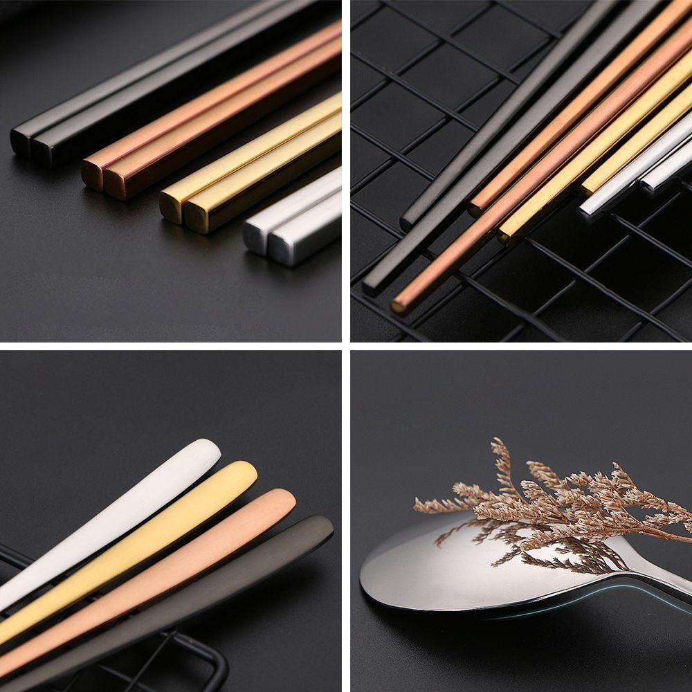 Buy Lunch Dessert Spoons Food Chopsticks Spoon Set Restaurant Tableware ...