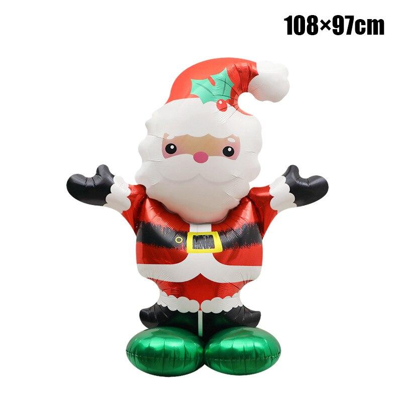 Buy Christmas Foil Balloons Stand By Air Santa Claus Snowman Xmas Tree ...