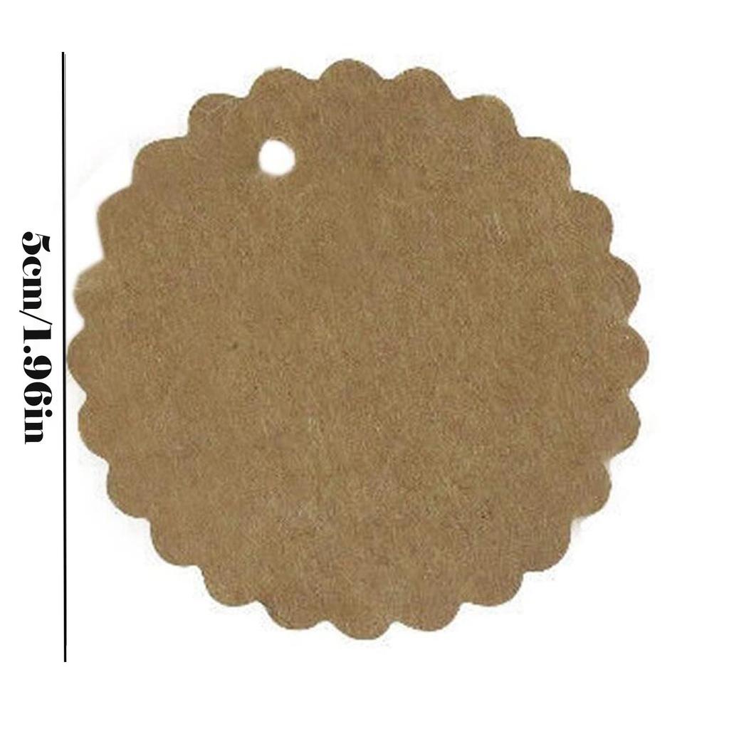 (Nikita) Rustic Flower Brown Kraft Paper Label Gift Label Wedding Label ...