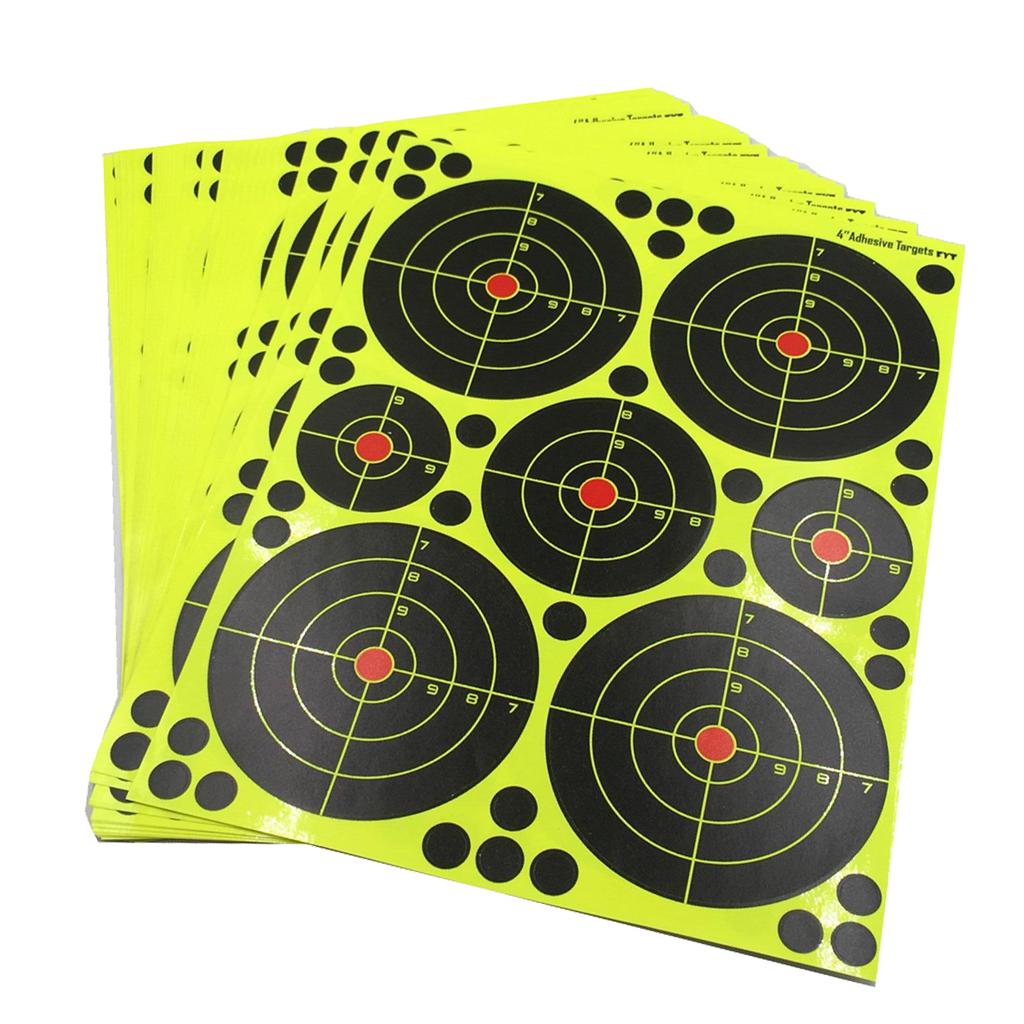 Buy 10 Pieces Combined Size Shooting Practice Splash Fluorescent Paper ...
