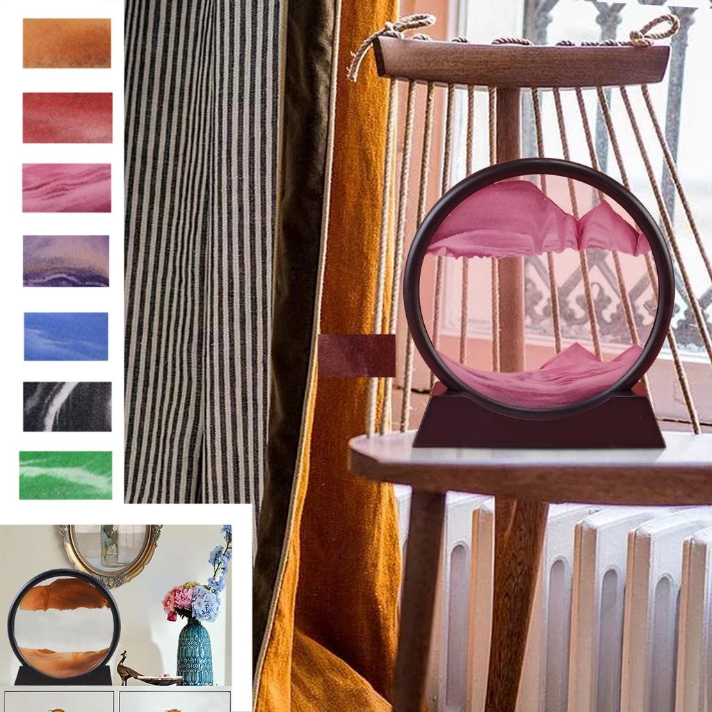 Buy 100ml Sand Art Picture Round Glass 3D Deep Sea Sandscape Display ...