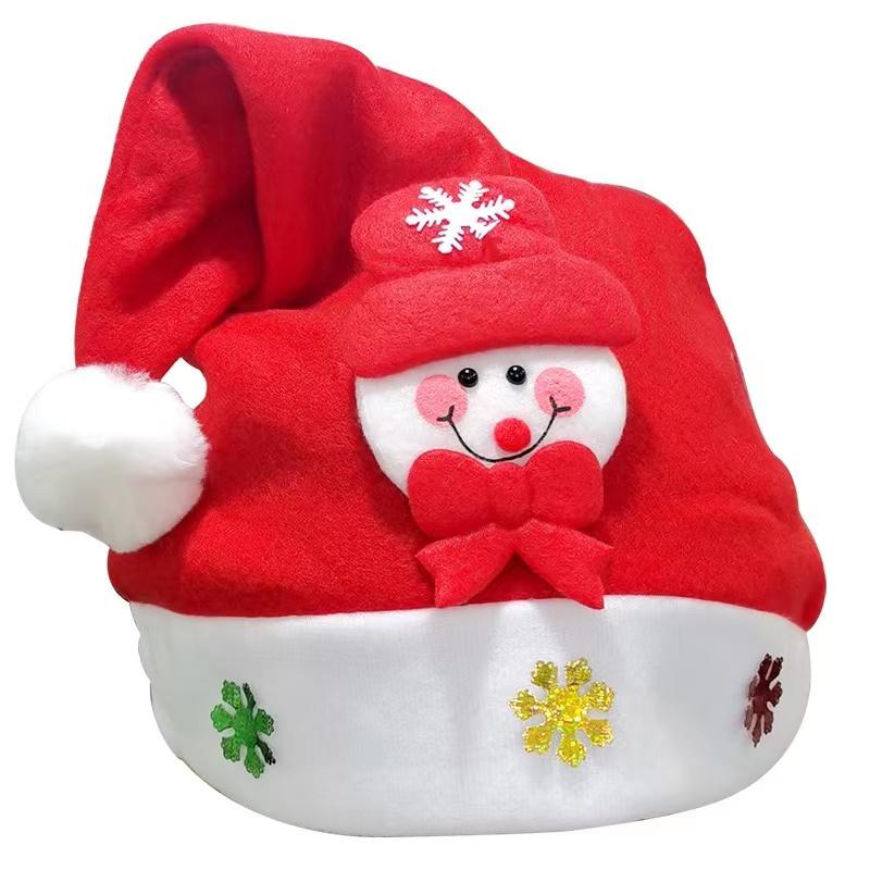Buy Merry Christmas Hat New Year Navidad Cap Snowman ElK Santa Claus ...