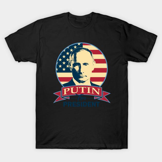 Buy Unisex Fashion TShirt Putin For President Print TShirt Plus Size XS ...