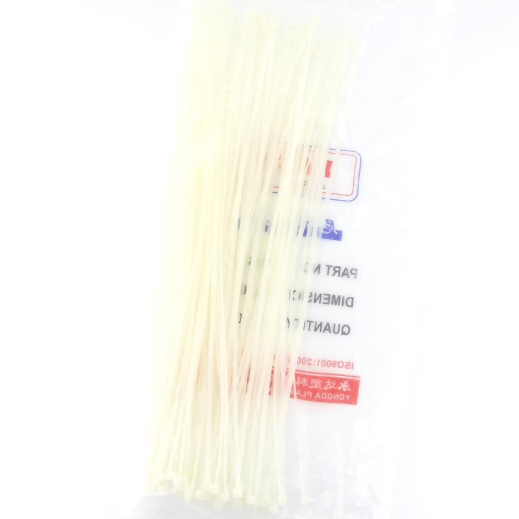 100 Pcs SelfLocking Nylon Plastic Cable Ties Wrap Wire Cord Zip Tie ...