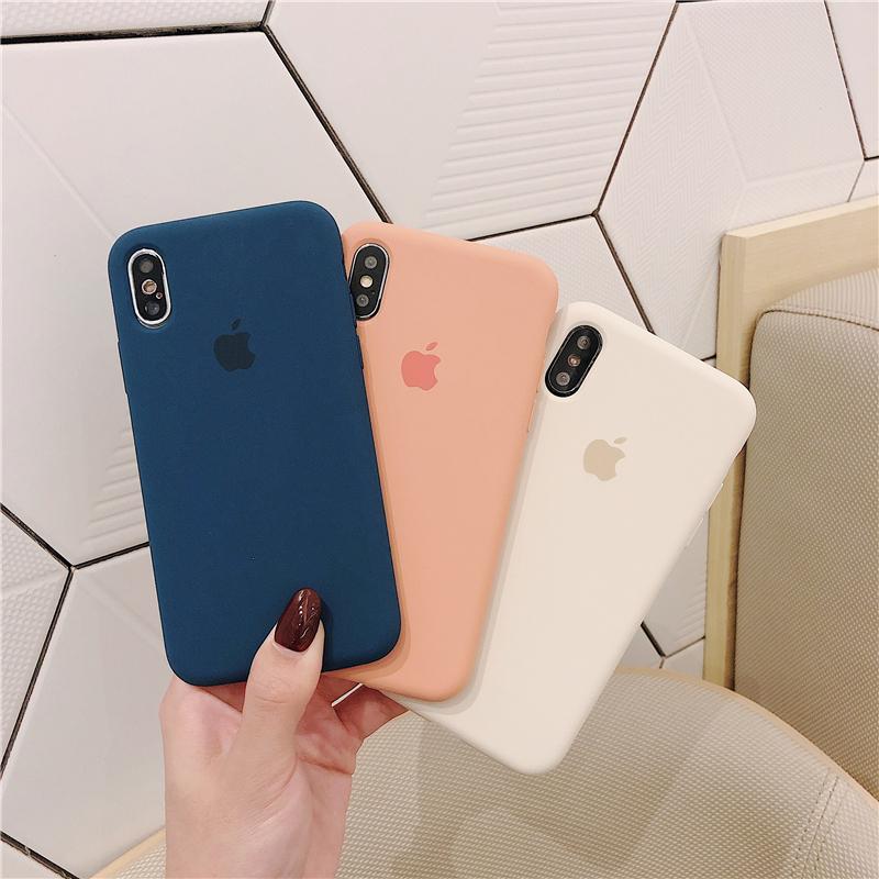 Buy Simple Soft Silicone Phone Case iPhone 5 SE 6 6S Plus 7 8 Plus X XS ...