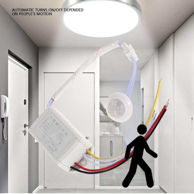 220V Mini Adjustable Infrared Sensor Human Body Induction Switch for ...