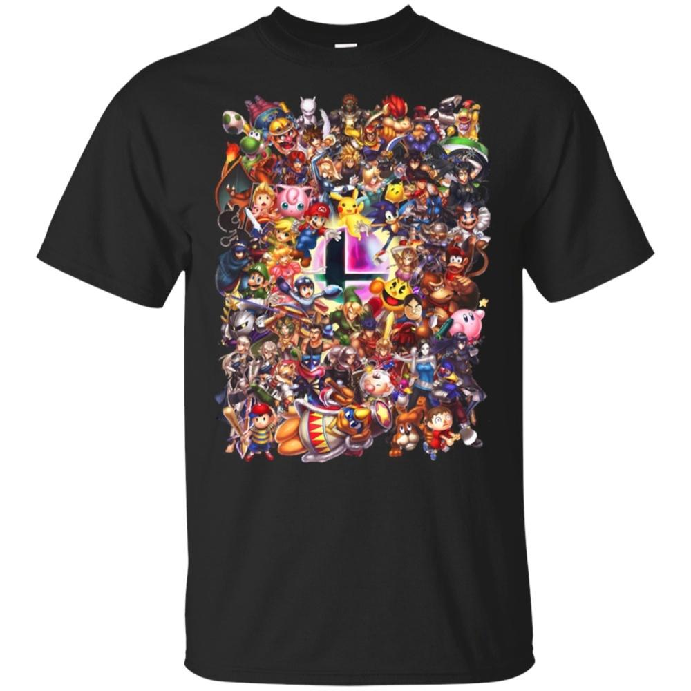 Black Super Smash Bros Ultimate T-Shirt Smash Brothers Gift US comprar ...