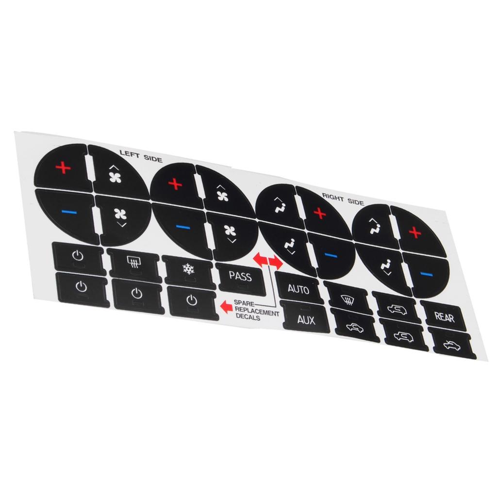 Buy 1 Set A/C Button Repair Kit Decal Stickers Dash Replacement For GM ...