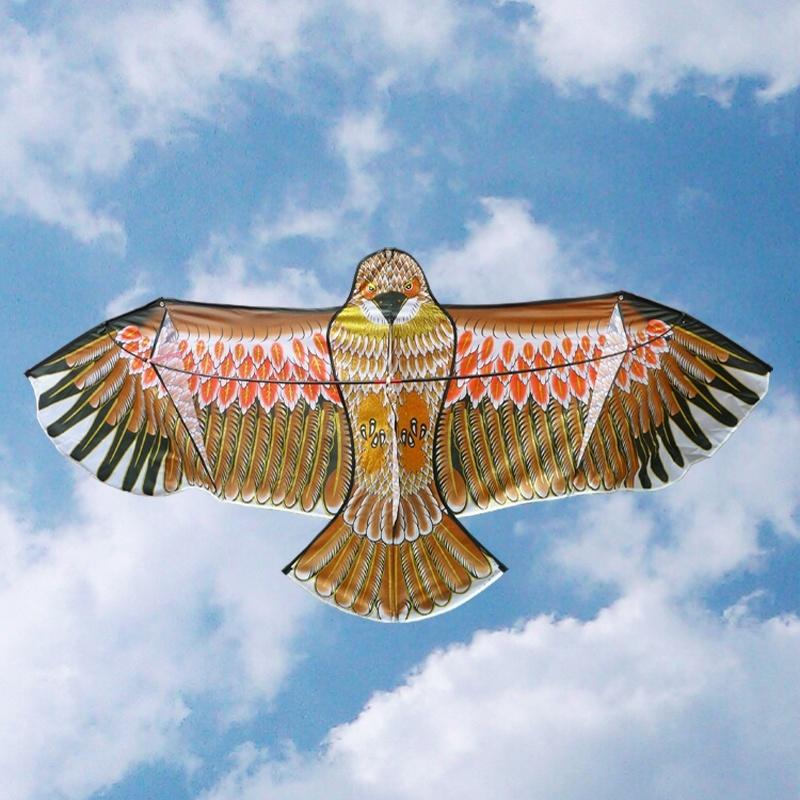 Buy Huge Outdoor Fun Sport Kite 1.1m Eagle Kite with Handle 100m Line ...