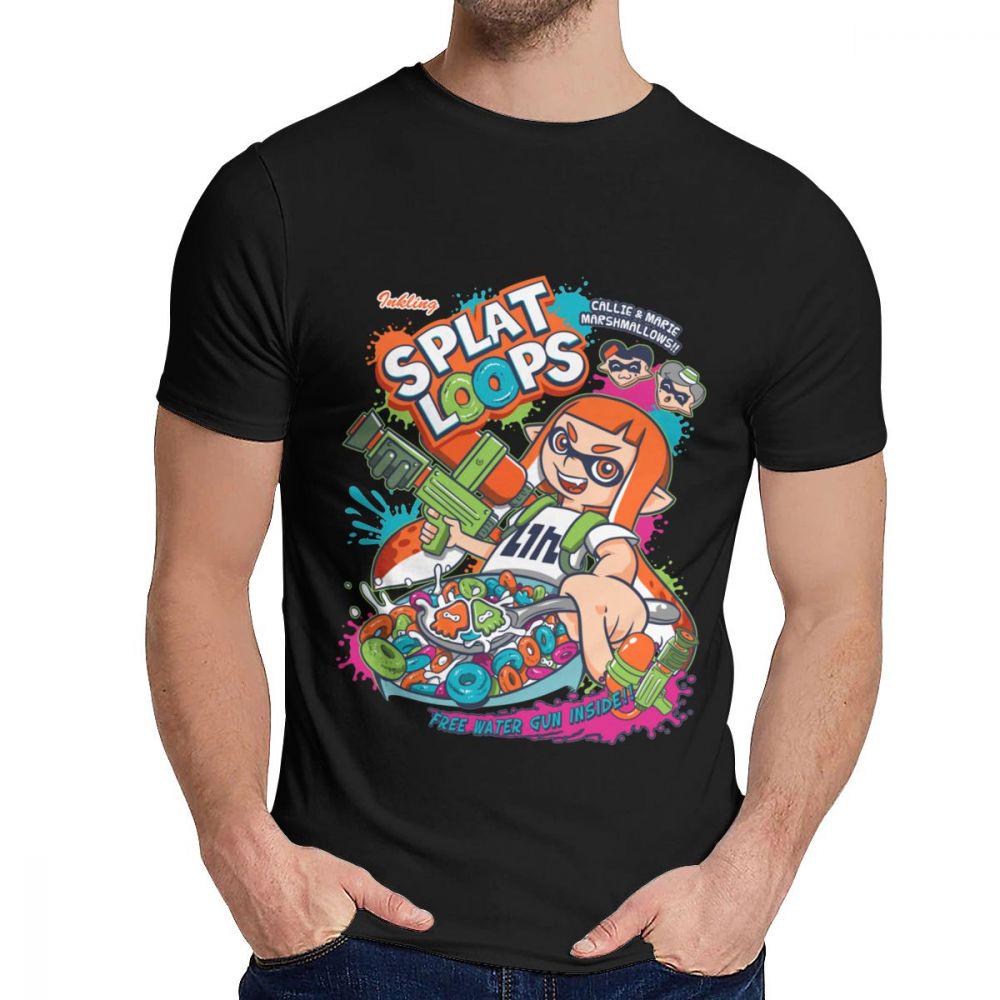 Buy Custom Splatoon Tee Shirt For Man Leisure Cotton T Shirt O -Neck at ...