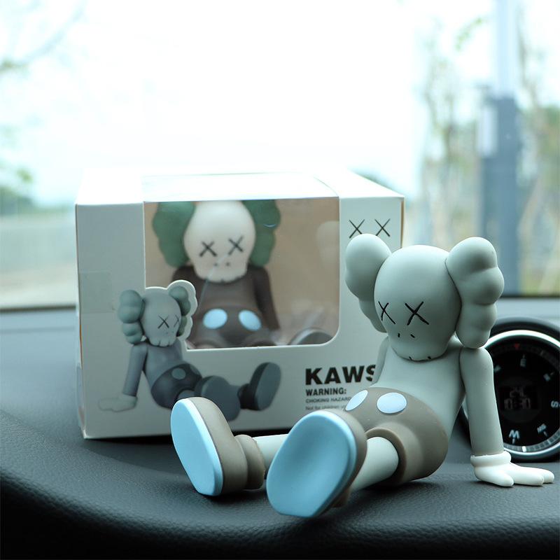 Buy Boxed Cartoon KAWS Koss Hand-made Model Doll Car Ornaments Creative ...