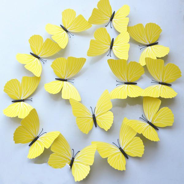 Paper & Party Supplies Solid Colors Butterfly Stickers Stickers, Labels ...