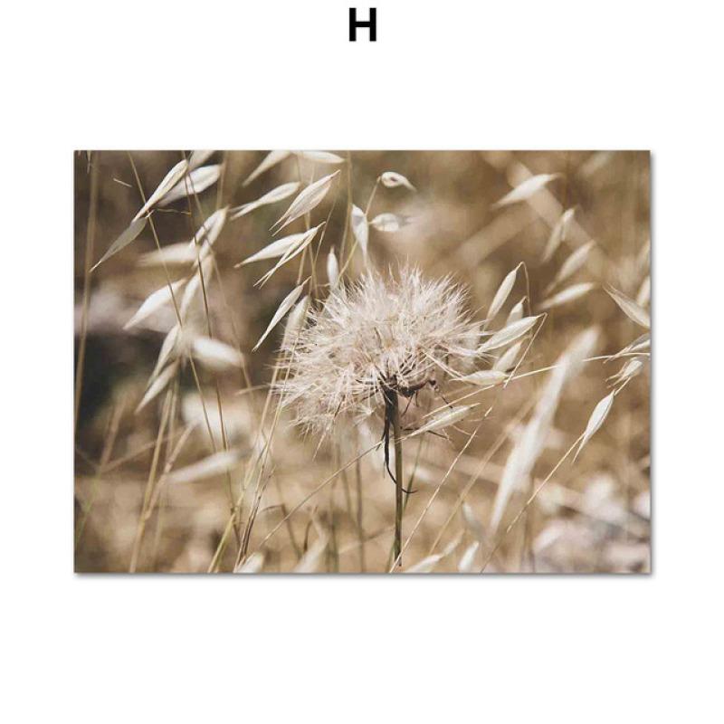 Cattle Mountain Sky Reed Dead Grass Quote Wall Art Canvas Painting ...