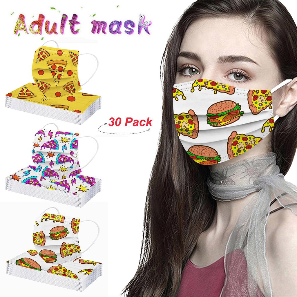 Buy Adult Disposable Anti-Pollution Protective Fabric Dirt Face Mask 30 ...