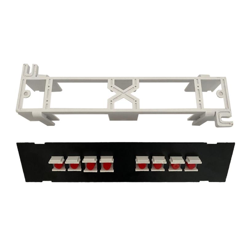 8 Port for FC Optical Fiber Patch Panel RJ45 Network Cable Adapter Jack ...