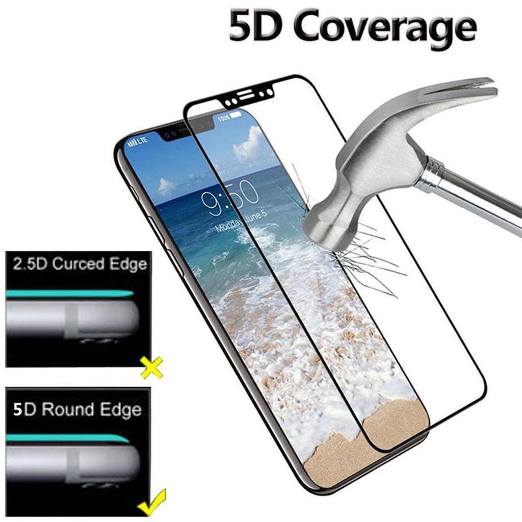 Buy Screen Protection Tempered Glass 5D For IPhone Samsung Glass Film ...