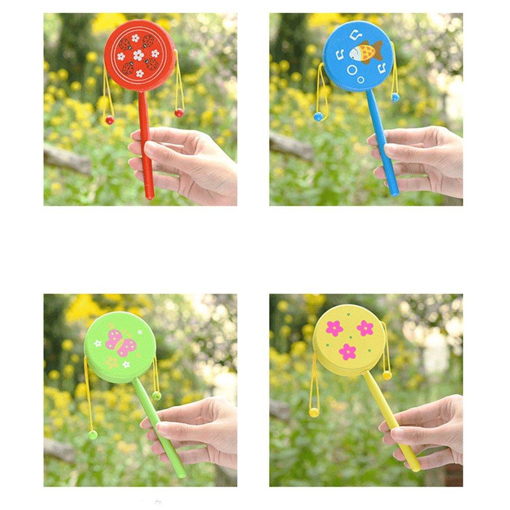 Buy KC High Quality Traditional Wooden Rattle Drum Music Instrument For ...