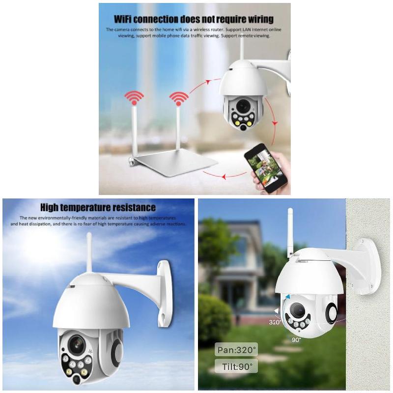 Buy Color HD Dome Camera IP Night WiFi Cameras Mini 1080P Vision ...