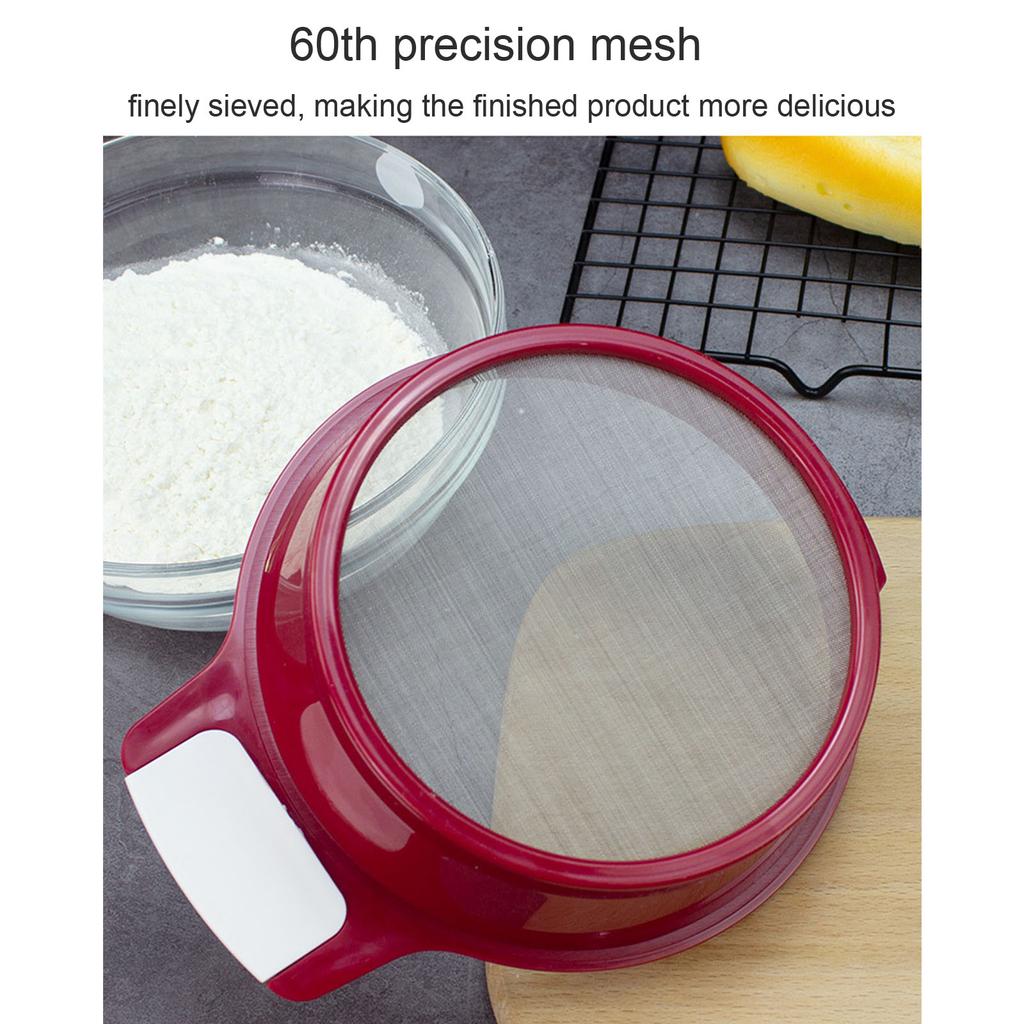 Buy Mini Manual Flour Sieve/juice Filter/sifting Pan Fine Mesh Strainer ...