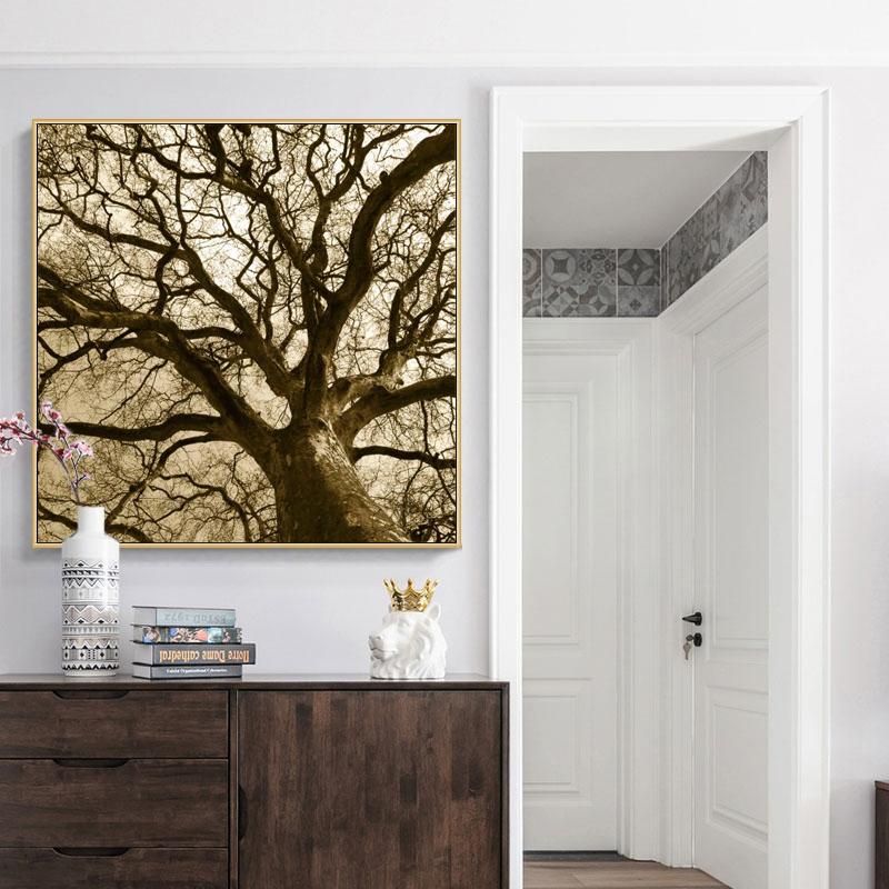 Modern Nuture Landscape Giant tree Posters and Prints Wall Art Canvas ...