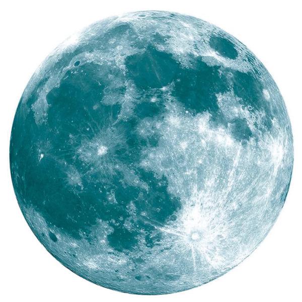 12 CM Full Moon Night Light Fluorescent Moon Wall Stickers uygun ...