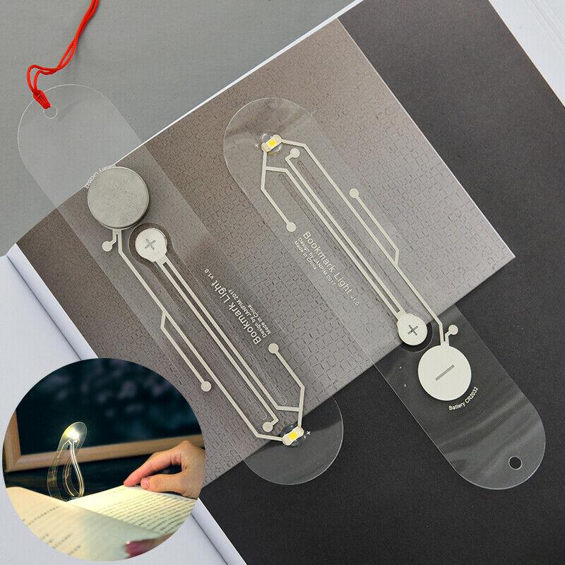 2Pcs Portable LED Bookmark Light 0.25mm Ultra Thin Card Flashlight ...