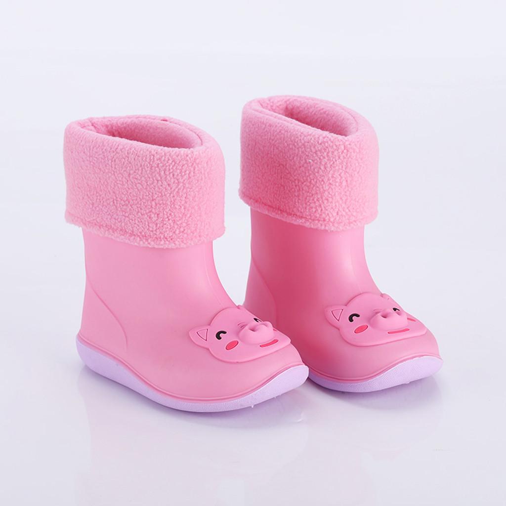 Buy Toddler Infant Kids Baby Boys Girls PVC Rain Boots Waterproof Non ...
