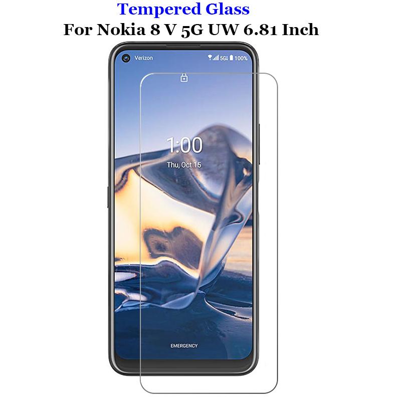 Cheap For Nokia 8 V 8v 5G UW 6.81" Clear Tempered Glass 9H 2.5D Ultra Thin Premium Screen ...