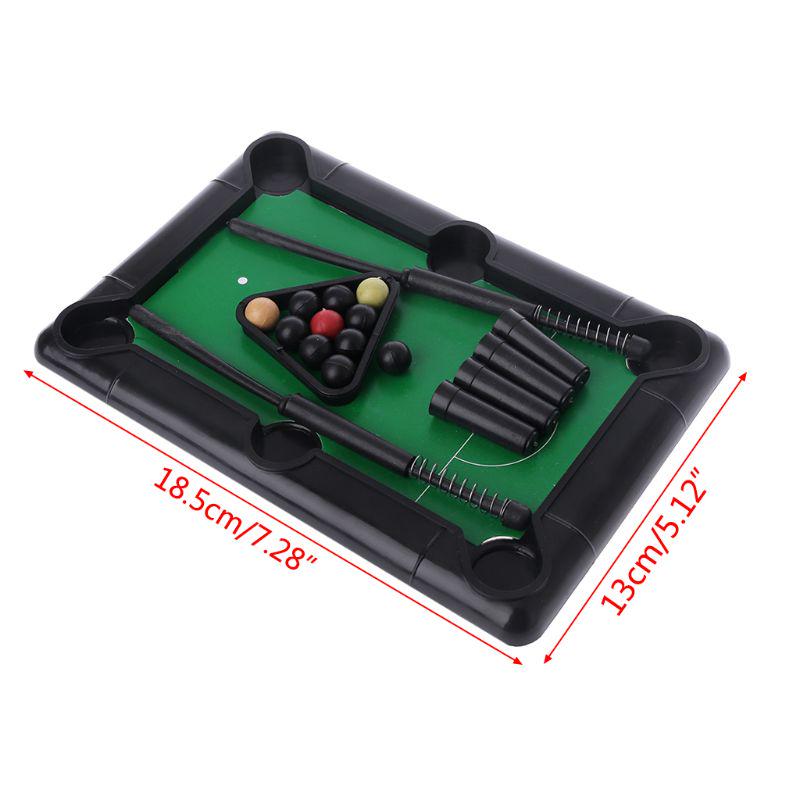 Buy Mini Desktop Pool Table Billiard Tabletop Pool Toy Game Set Parent ...
