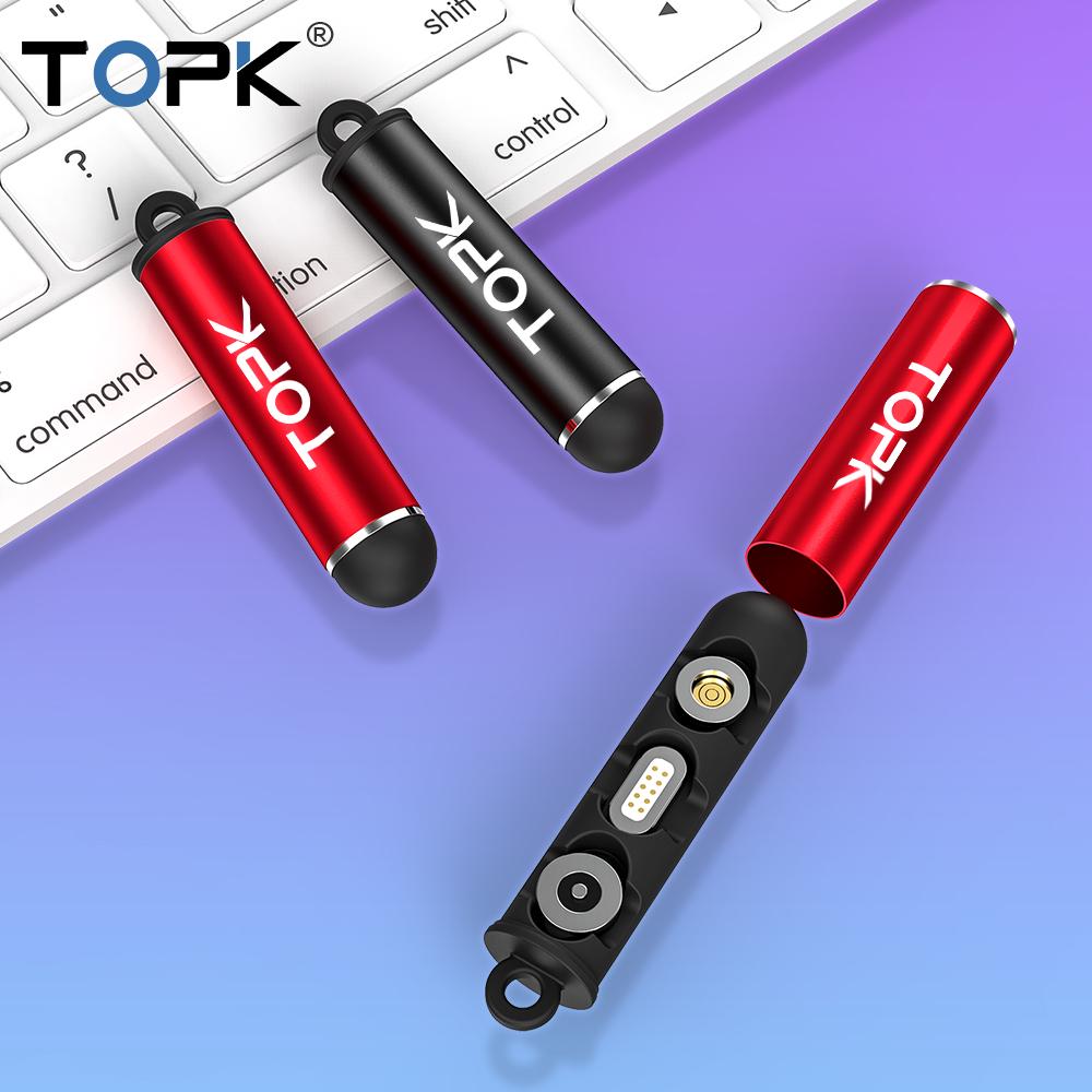 Buy TOPK Portable Magnetic Plugs Box Type C Micro USB C 8-Pin Connector ...