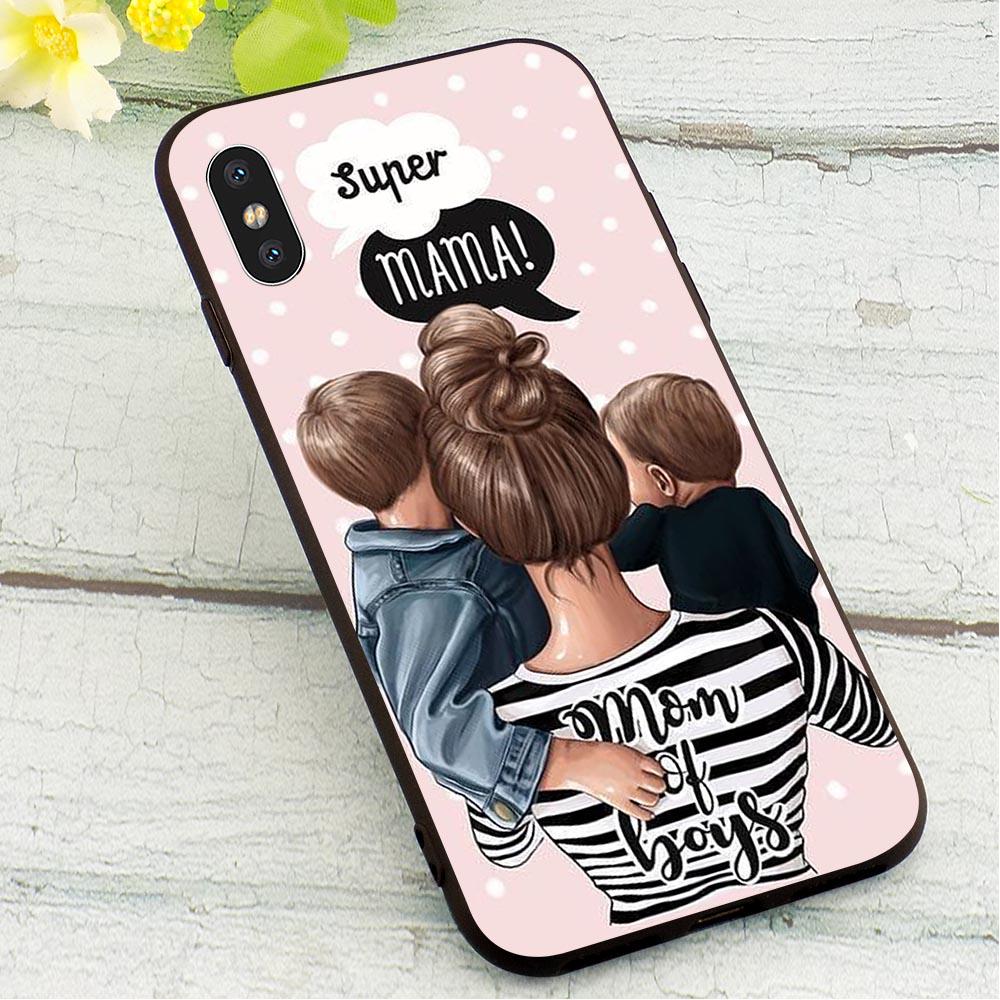 Buy Girl Baby Women Mom Phone Cover for Samsung Galaxy S8 Edge S9 S10 ...