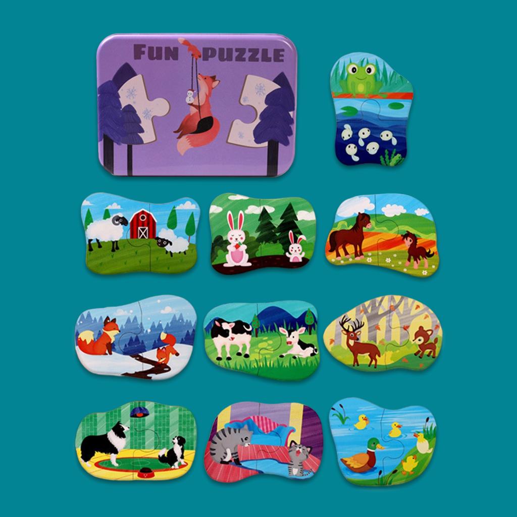 Buy Matching Jigsaw Puzzle Game Educational Toys for Children Style 1 ...