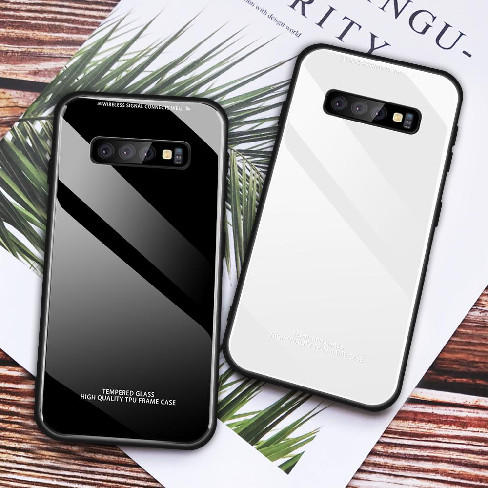 Buy For Honor 10 Lite Tempered Glass Back Cover Glass Case For Samsung ...