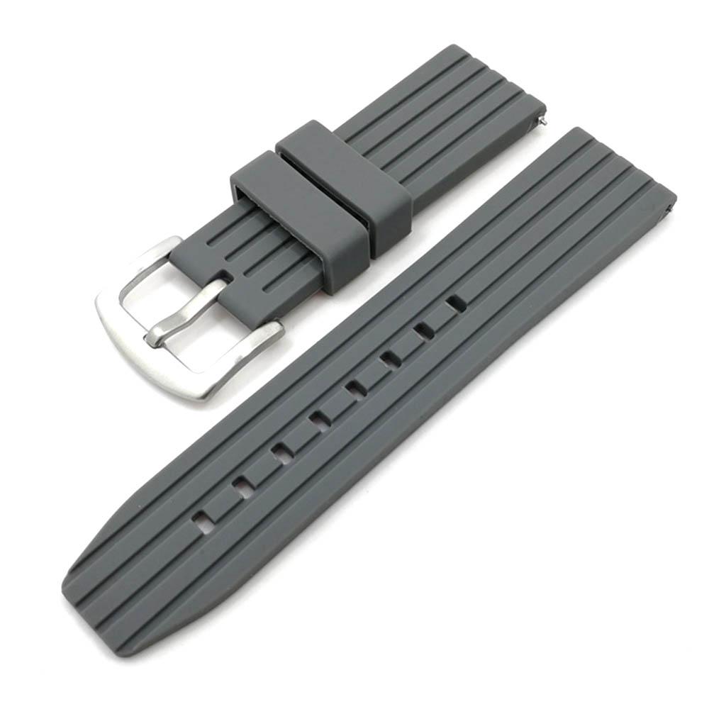 Waterproof Sport Rubber Bump Vertical Stripes Silicone Watches Band ...