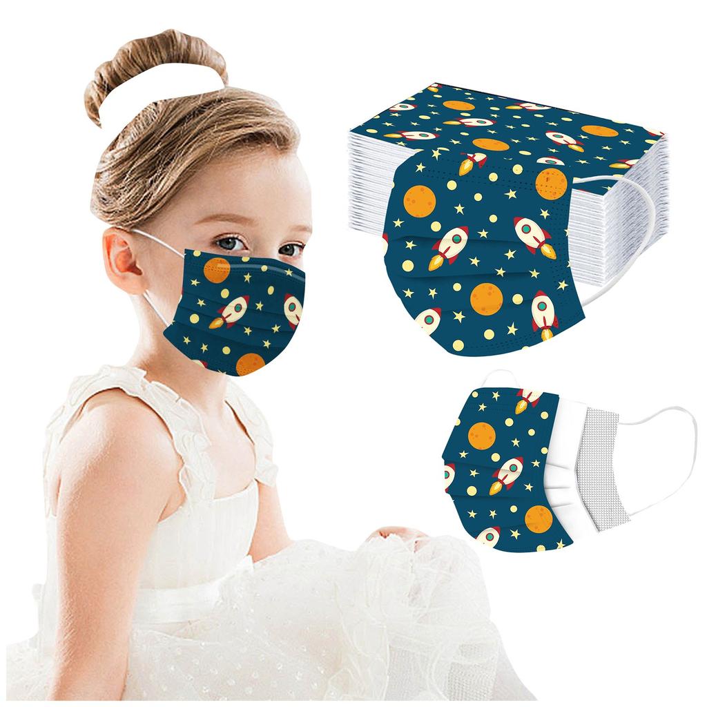 Buy [SIC] Child Kids Mask Disposable Face Mask Industrial 3Ply Ear Loop ...