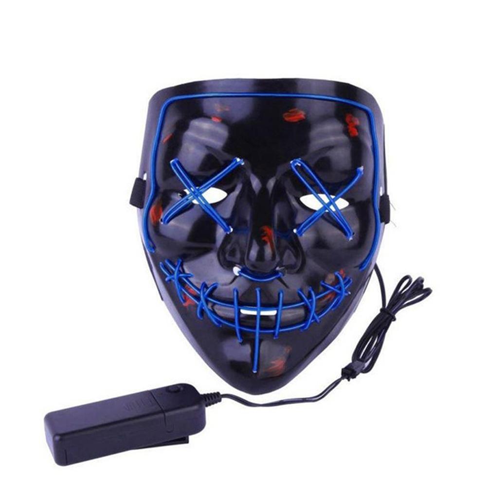 Buy Halloween Mask LED Light Up Party Masks Party Colorful Great Funny ...