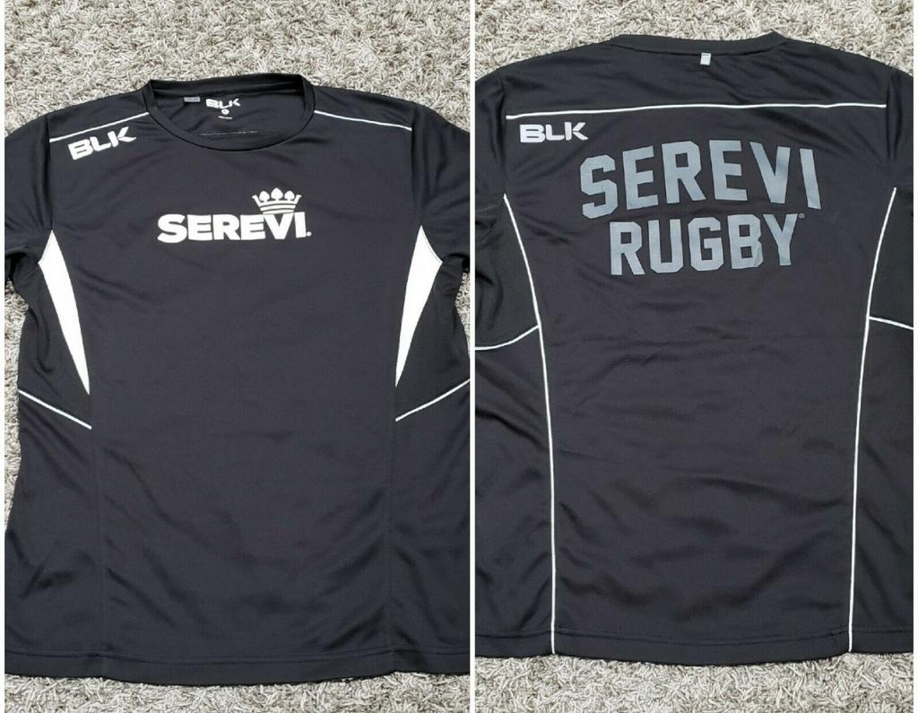 Comprar BLK SEREVI RUGBY unisex Large Rugby T-Shirt Jersey Crewneck ...