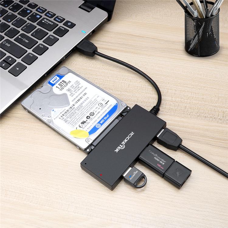 Buy Multi Usb 3.0 Hub Port 2.5 SATA Adapter Splitter Power Hard Drive ...