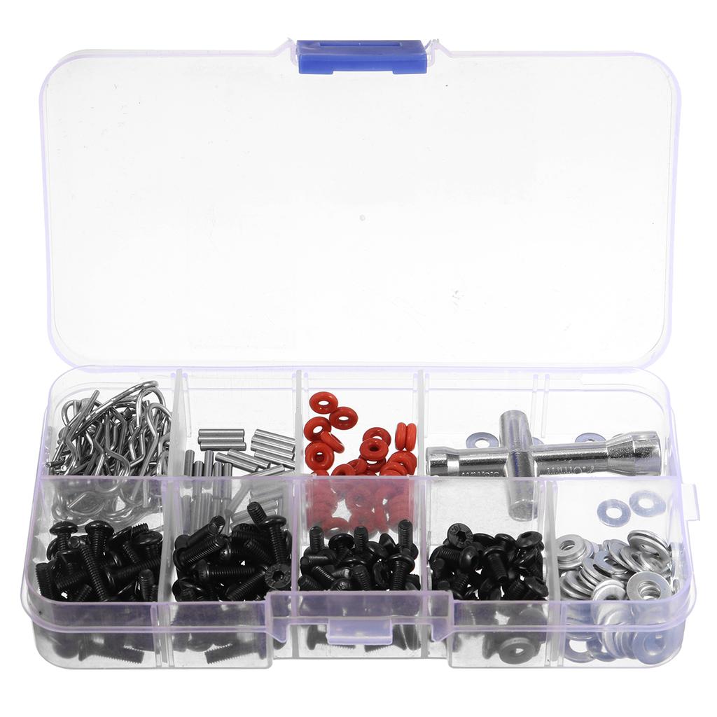 Buy 270Pcs Assorted Screws Box Repair Tool Kit for 1/10 HSP RC Car DIY ...